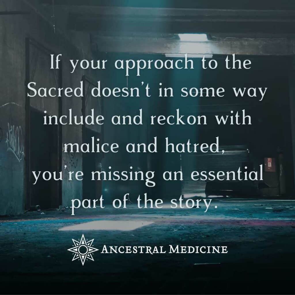 Relating with Evil and Malice - Ancestral Medicine